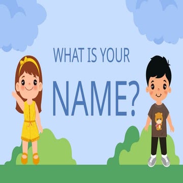 ESL Greeting (What is your name?) Basic conversation | PPTX