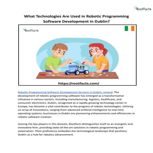 What Technologies Are Used in Robotic Programming Software Development in Dublin.pdf
