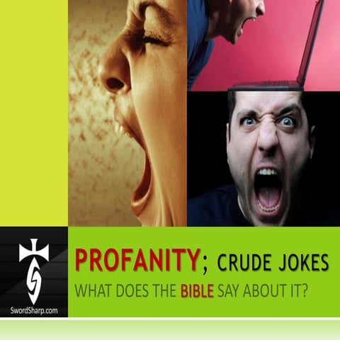 What the Bible Says About Profanity | PPT