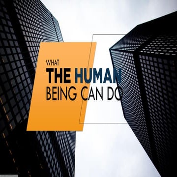 What the human being can do | PDF