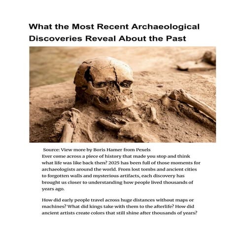 What the Most Recent Archaeological Discoveries Reveal About the Past.pdf