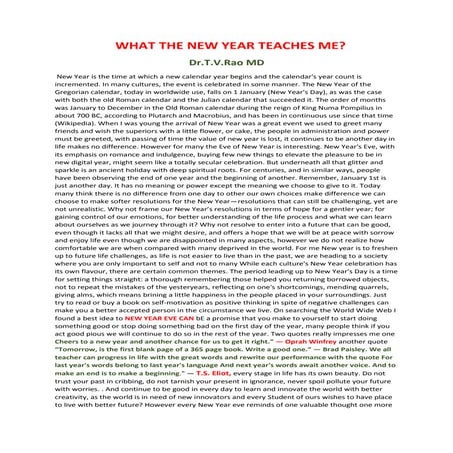 WHAT THE NEW YEAR TEACHES ME? | PDF