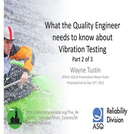 What the quality engineer needs to know about vibration testing ...