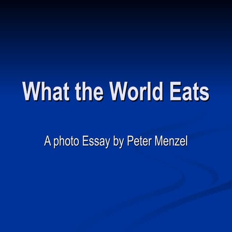 What the world eats 2 | PPT