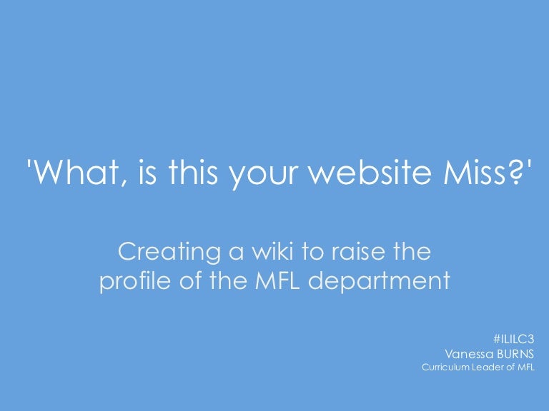 What this is your website miss (lr)