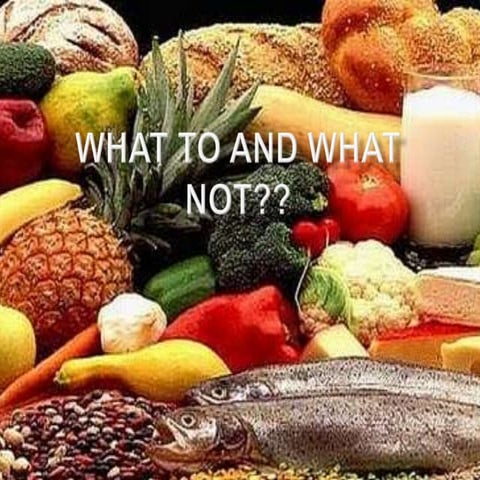 What TO and what NOT | PPT