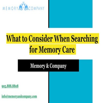 Memory Care 101 | PPTX