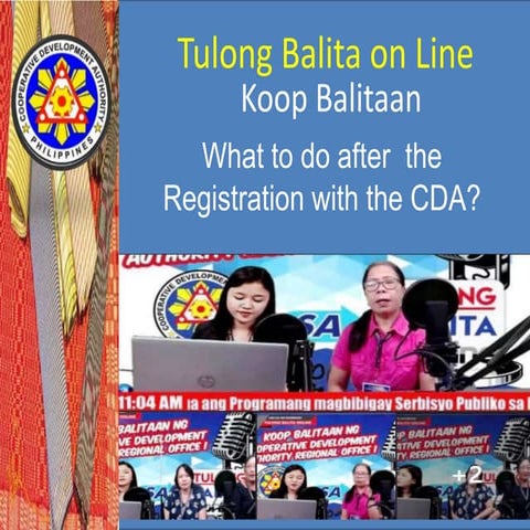 What to do after CDA registration? | PPTX