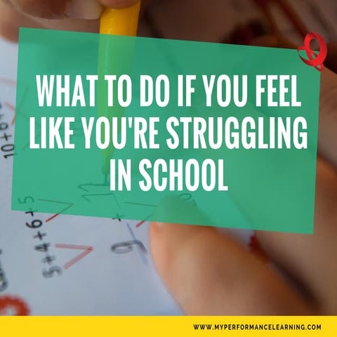 What to do if you feel you're struggling in school | PDF | College ...