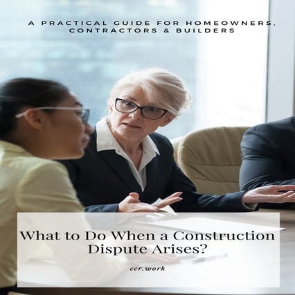 What to Do in a Construction Dispute? Learn step-by-step | PDF