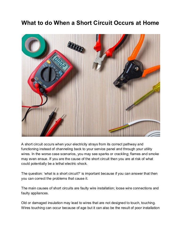 What To Do When A Short Circuit Occurs At Home what-to-do-when-a-short-circuit-occurs-at-home