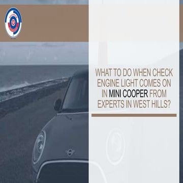 What to do When Check Engine Light Comes on in Mini Cooper from Experts ...