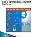Learn What to Do When Windows 10 Won’t Shut Down! - Pre Pc Solution | PPT