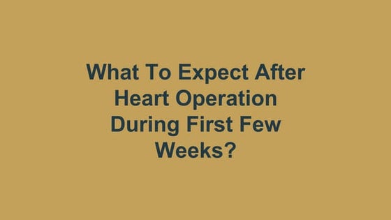 Exercise After Heart Operation | PPS | Heart and Cardiovascular ...