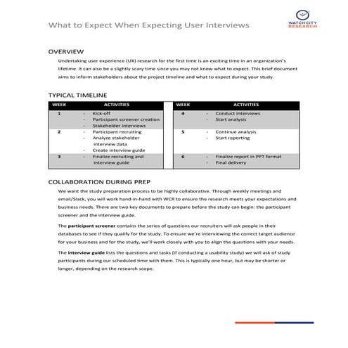 What to Expect with UXR | PDF