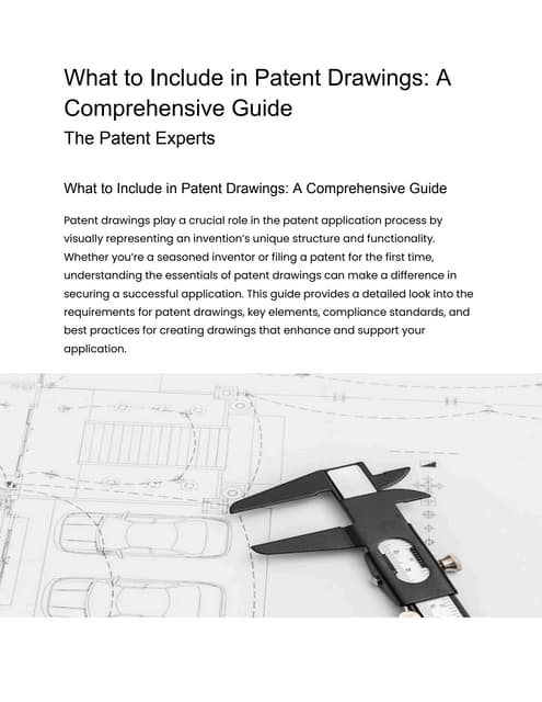How to Create Accurate Patent Replacement Drawings | Objected Drawings ...