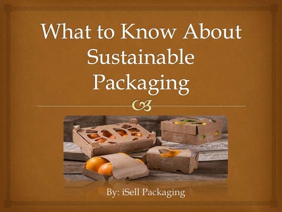 Sustainable packaging infographic | PDF