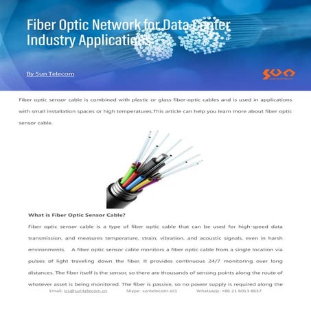 What To Look For In A Fiber Optic Sensor Cable Pdf