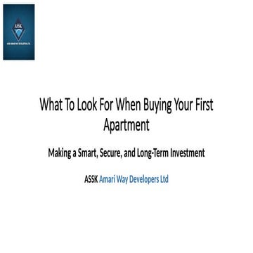 What To Look For When Buying Your First Apartment | PPTX