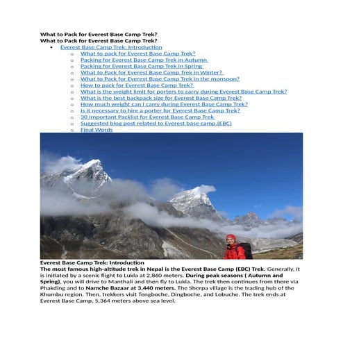 What to Pack for Everest Base Camp Trek.docx