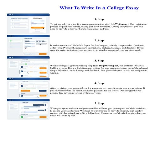 What To Write In A College Essay | PDF