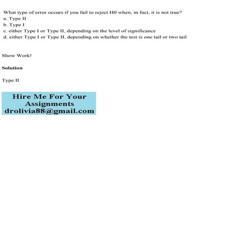 What type of error occurs if you fail to reject H0 when, in fact, i.pdf