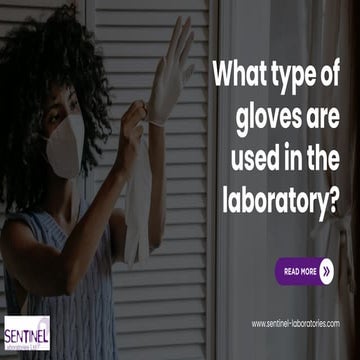 What type of gloves are used in the laboratory? | PPTX
