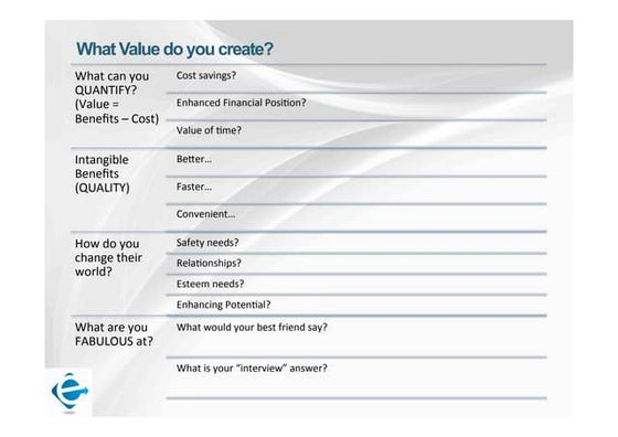 How to create a value proposition | PPT