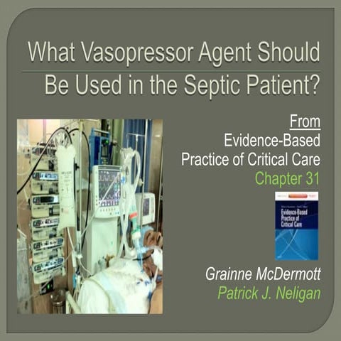 Vasopressors in Sepsis | PPTX