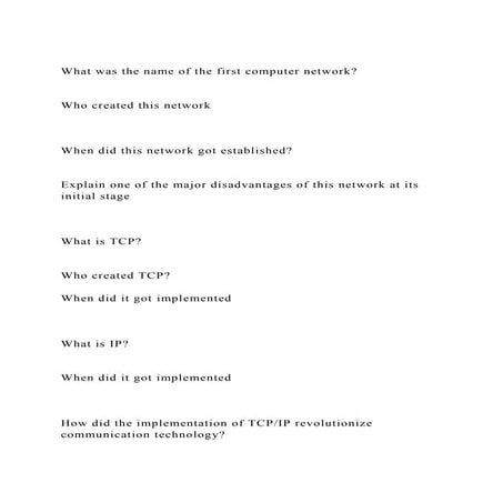 What was the name of the first computer networkWho created .docx