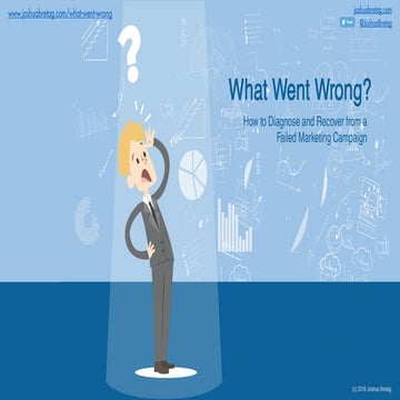 What Went Wrong? How to Diagnose Failed Marketing Tactics | PDF