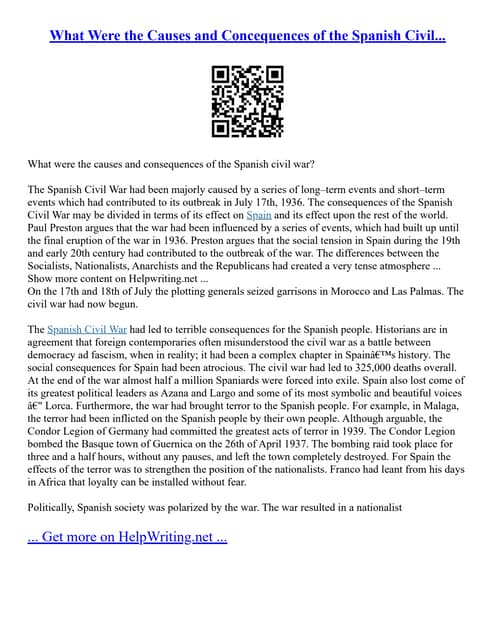 Spanish Civil War | PDF