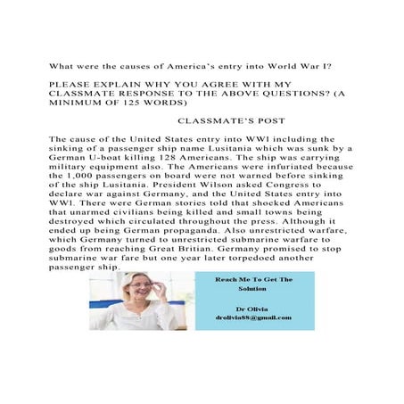 What were the causes of America’s entry into World War IPLE.docx