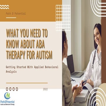 What You Need to Know About ABA Therapy for Autism | PDF