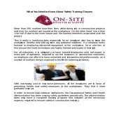 What You Need to Know About Safety Training Classes