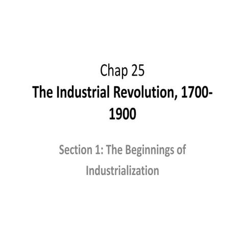 The Industrial Revolution 1750-1850 | PPT