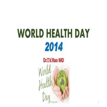 WORLD HEALTH DAY 2014 | PDF