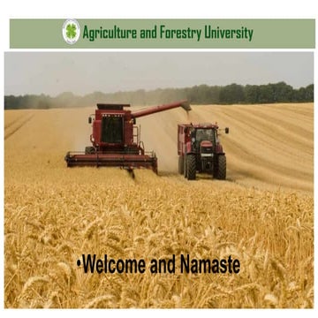 Presentation on economic aspect of wheat cultivation | PPTX