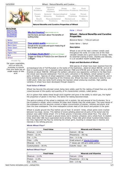 Wheat structure and composition nn_053717.pptx | Nutrition | Healthy Living