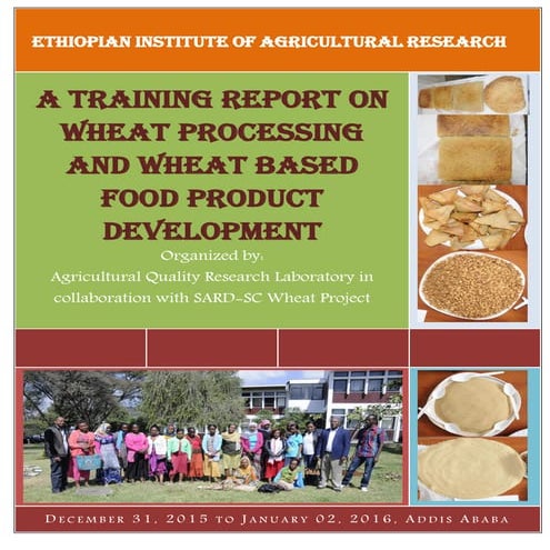 Summarized Report of Wheat Processing and Product Development Training ...