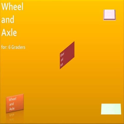 Wheel and axle | PPTX