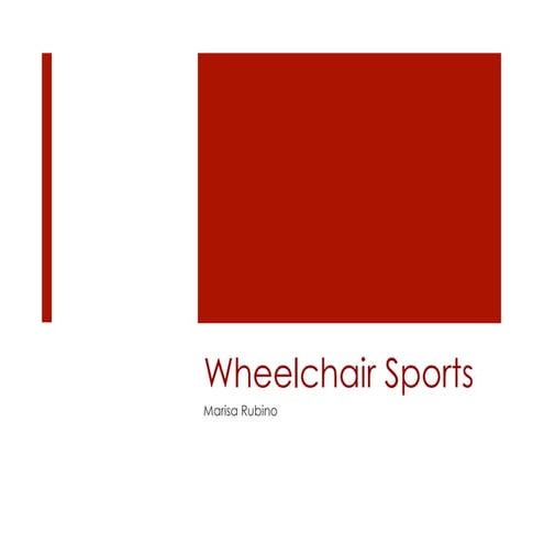 Wheelchair sports | PDF
