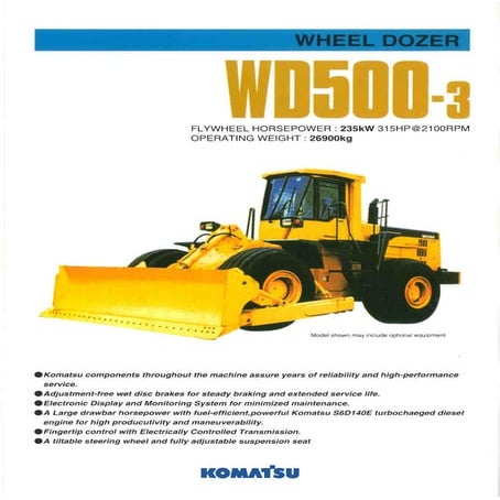 Wheel Dozers - WD500-3 | PDF | Automotive