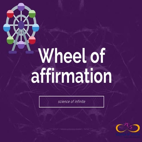 How to make Wheel of affirmation_Science of Infinite | PDF