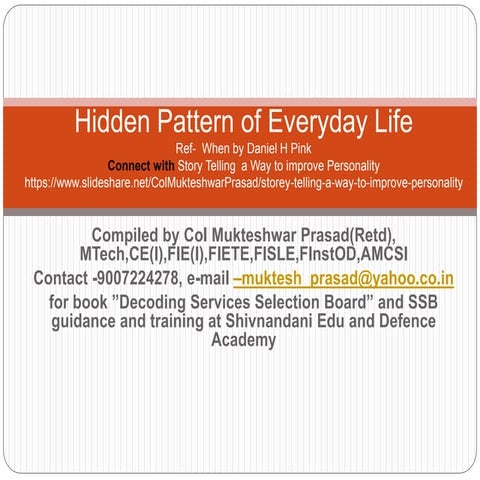 Hidden Pattern of Everyday Life | PPTX