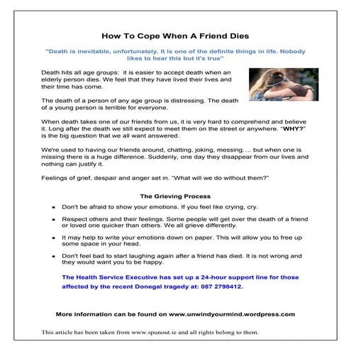 When A Friend Dies | PDF