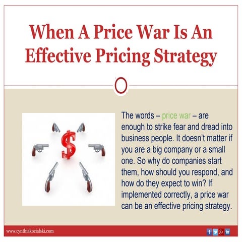 When a price war is an effective pricing strategy | PPT