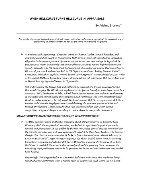 bell curve appraisal process.bcap,ppt hr | PPTX