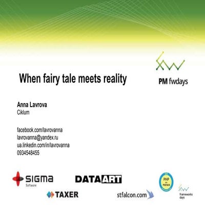 When fairy tale meets reality | PPT