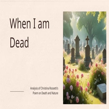 When I am Dead. By Noman dars 2k22ENGuk_43. | PPTX